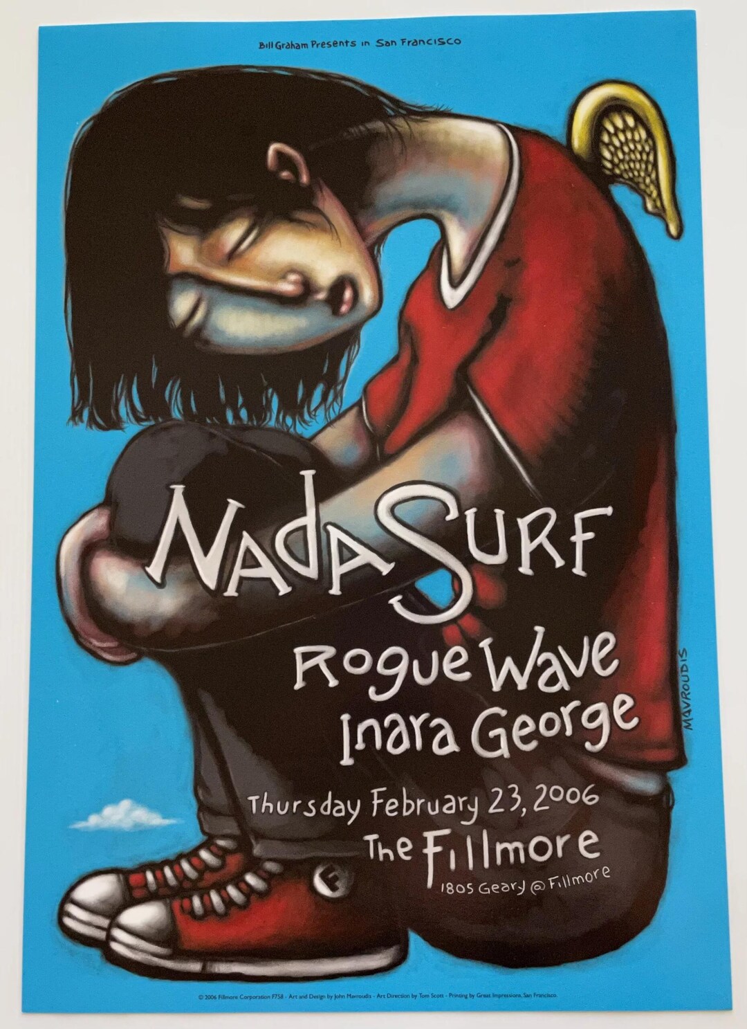 Nada Surf Concert Poster 2006 F-758 Fillmore - Etsy