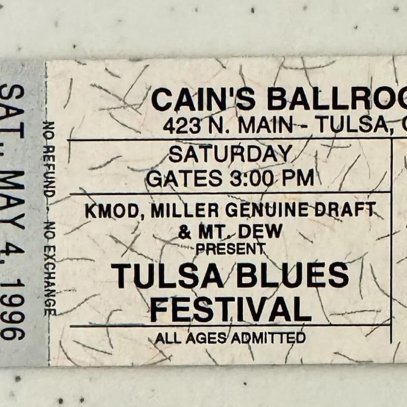 Tulsa Concert Ticket - Etsy