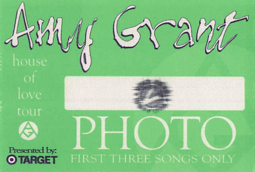 Amy Grant Backstage Pass Green Photo Variant - Etsy