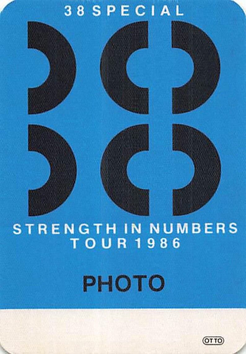 38 Special Backstage Pass 1986-1987 Blue Cloth Photo Pass Variant - Etsy