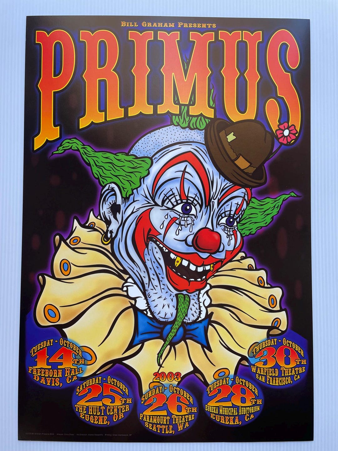 Primus Concert Poster 2003 BGP-309 the Warfield - Etsy