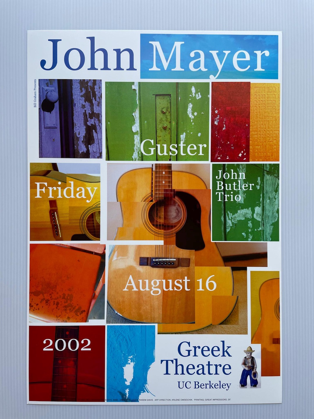 John Mayer Concert Poster 2002 BGP-286 - Etsy