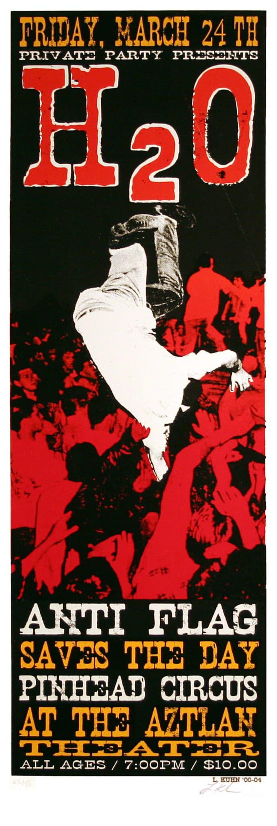 H2O Concert Poster Denver 2000 - Etsy
