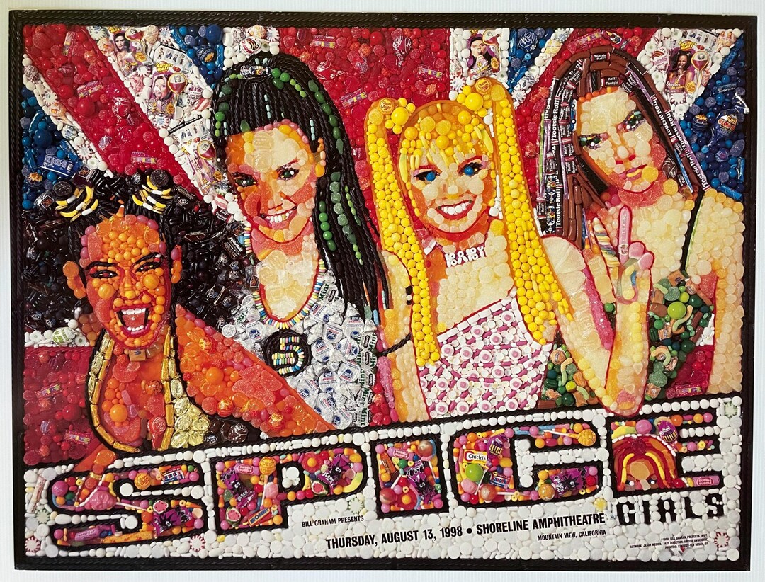 Spice Girls Concert Poster at Shoreline 1998 BGP-197 - Etsy