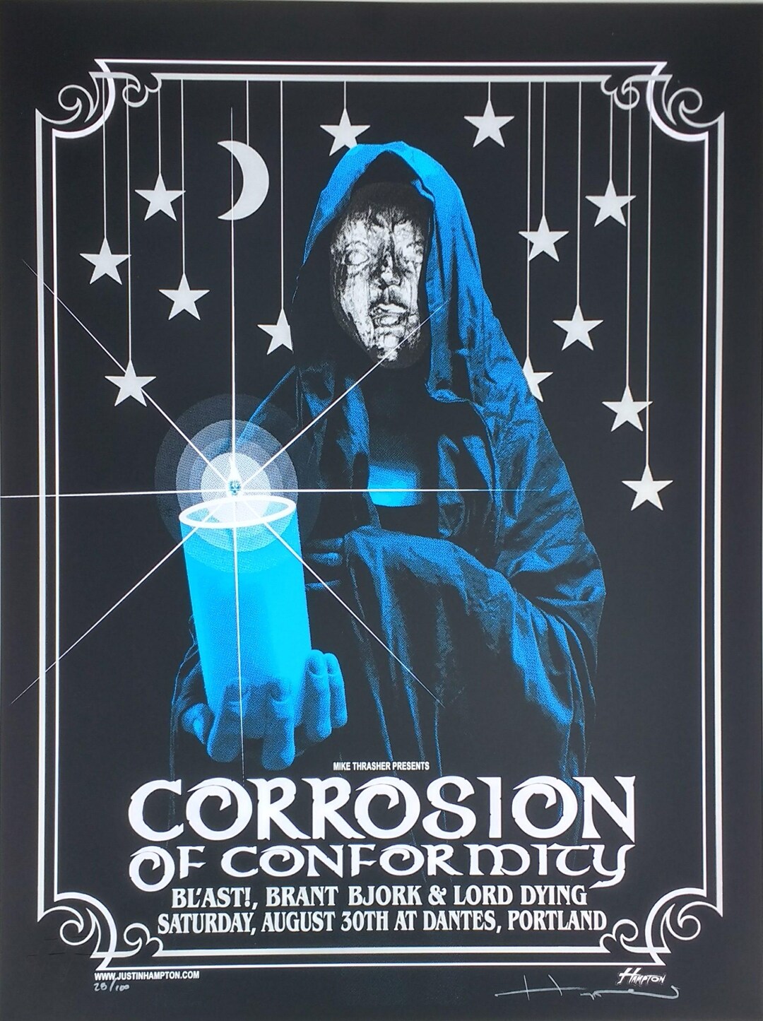 Corrosion of Conformity Concert Poster Justin Hampton S/N Bl... - Etsy