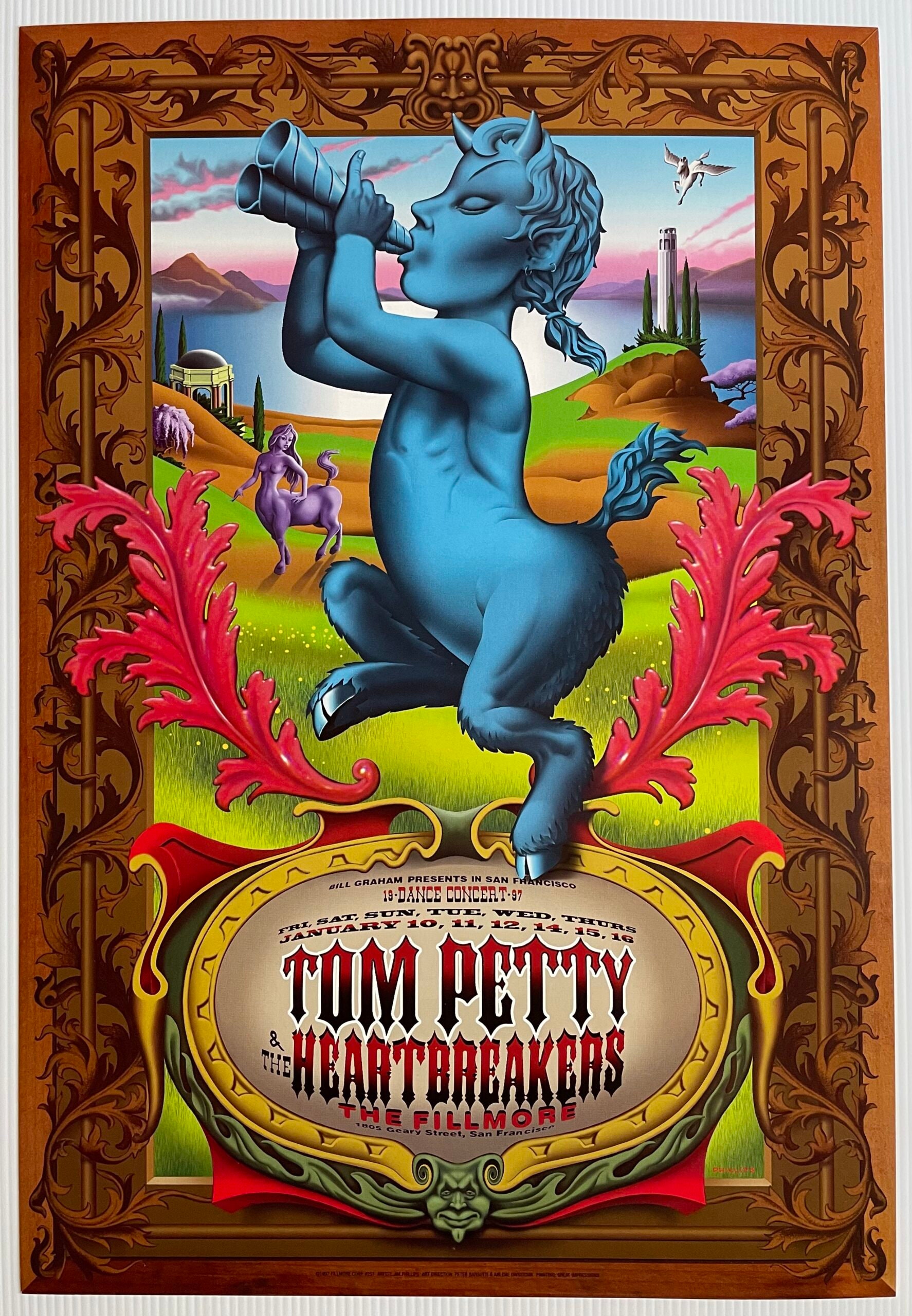 Tom Petty & the Heartbreakers Concert Poster 1997 F-251 Fillmore - Etsy