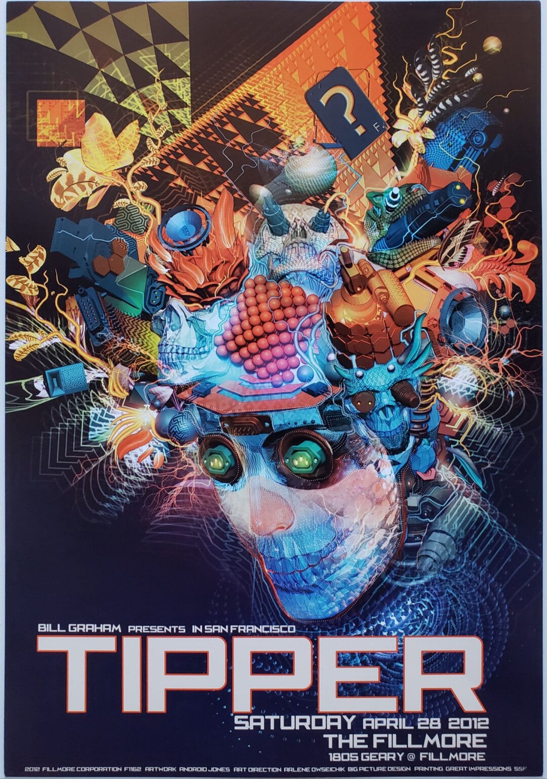 Tipper Concert Poster 2012 F-1162 Fillmore - Etsy