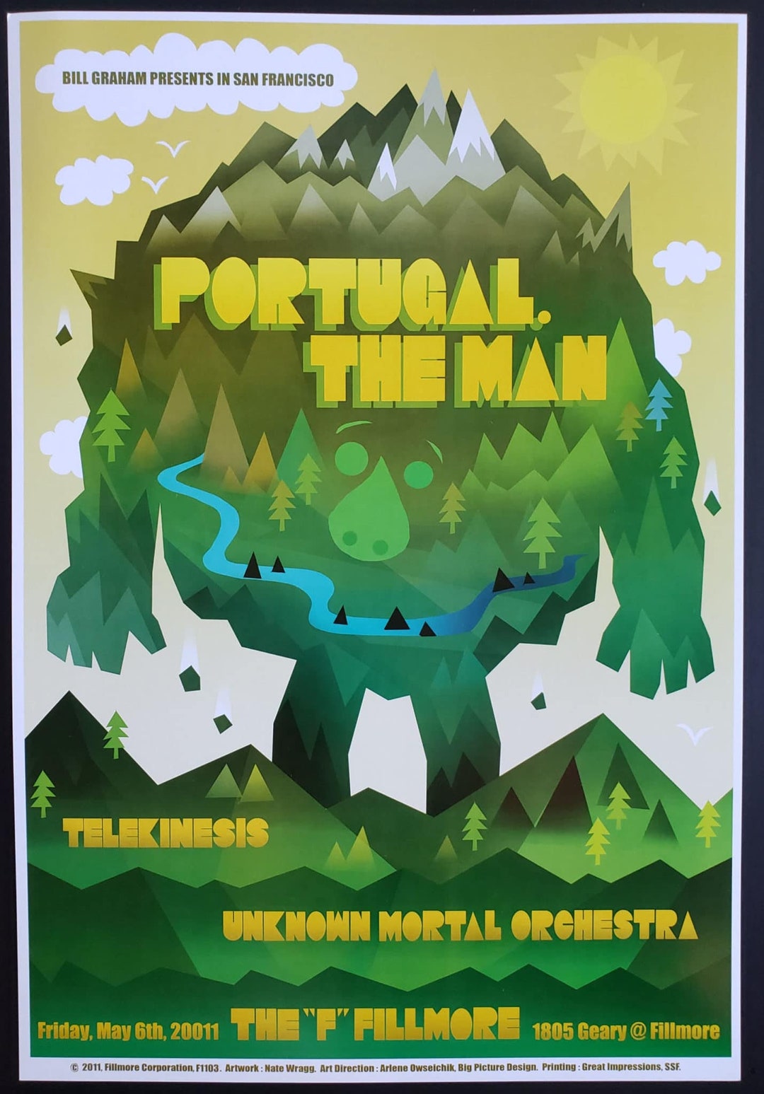 Portugal the Man Concert Poster 2011 F-1103 Fillmore - Etsy