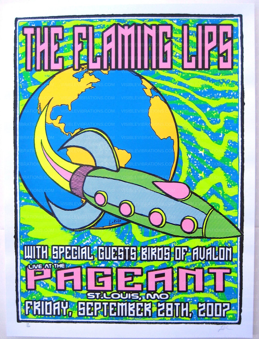 The Flaming Lips Concert Poster Lindsey Kuhn St. Louis Vintage Poster ...