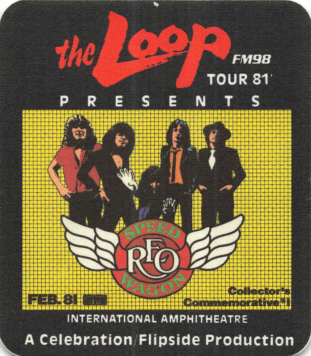 REO Backstage Pass 1981 Black Cloth Pass Variant - Etsy