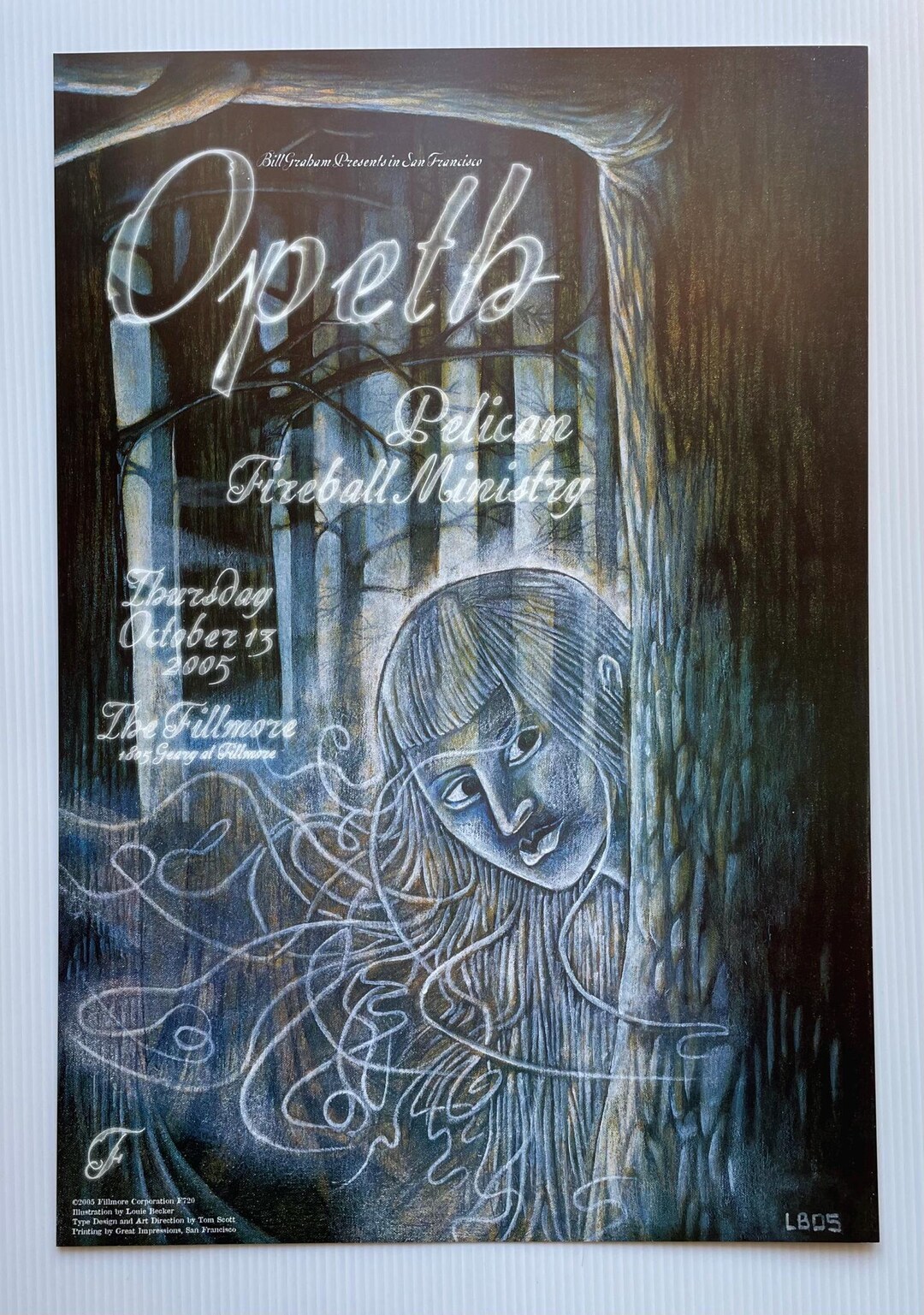 Opeth Concert Poster 2005 F-720 Fillmore - Etsy