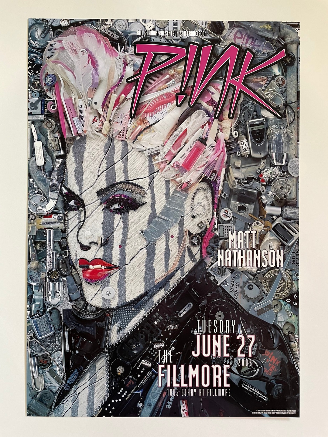 PINK Concert Poster 2006 F-787vintage Fillmore Poster Print Aesthetic ...