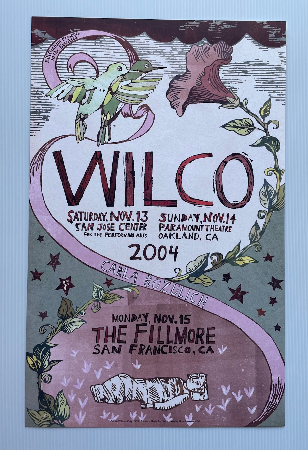 Wilco Concert Poster 2004 F-670 Vintage Fillmore Poster Print Aesthetic ...