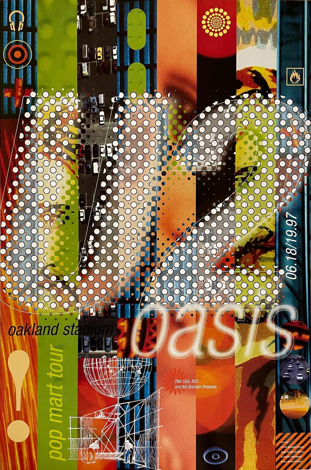 U2 Oasis Concert Poster Oakland 1997 BGP-167 - Etsy