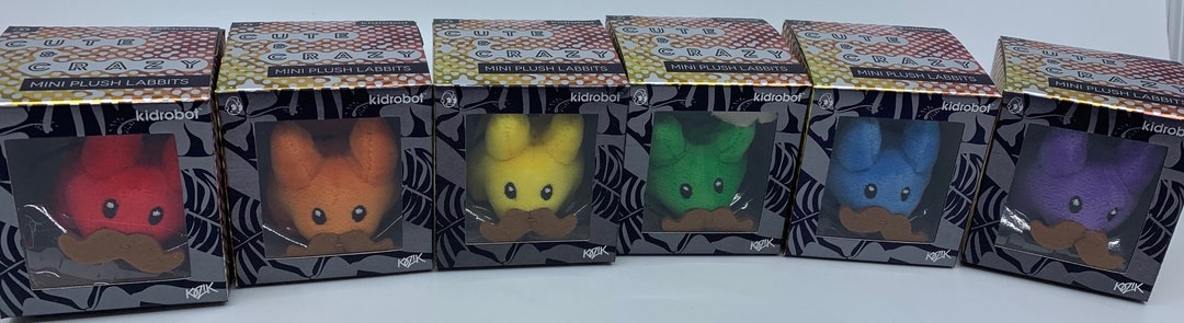 Cute & Crazy Labbit Rainbow Kozik Bundle Kidrobot-limited Edition Art ...