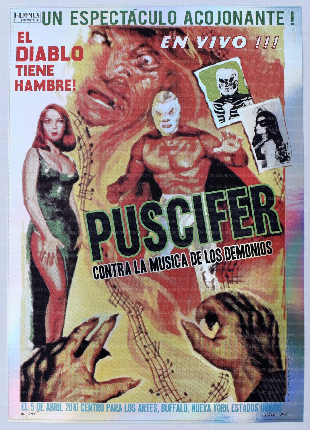 Puscifer Concert Poster New York 2016 Frank Kozik A/P Foil - Etsy