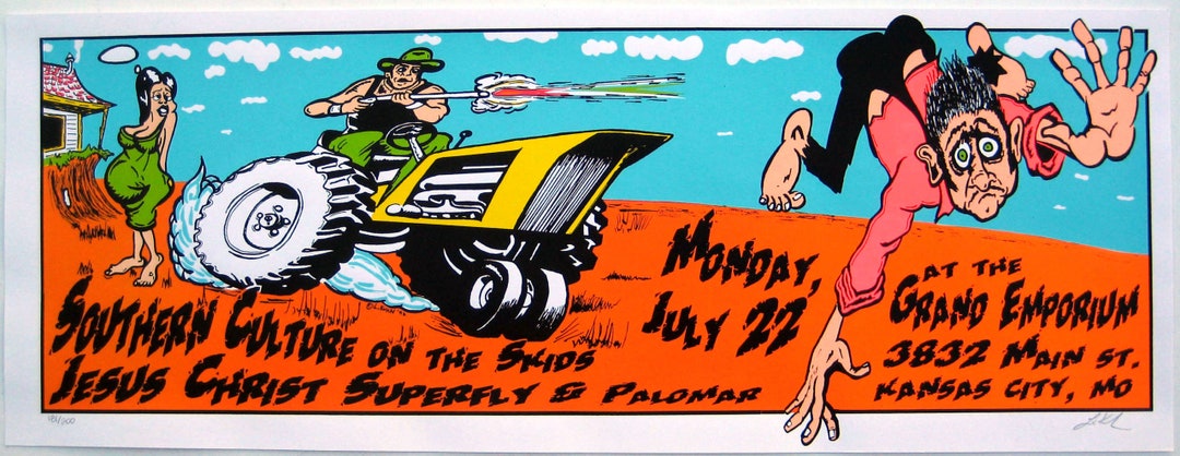 Southern Culture on the Skids Concert Poster 1996 Vintage Poster Print ...