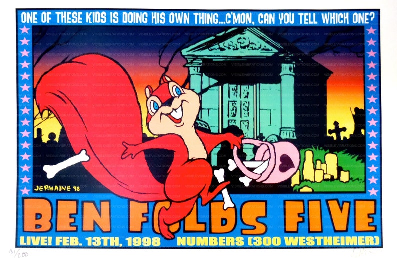 Ben Folds Five Concert Poster 1998 - Etsy