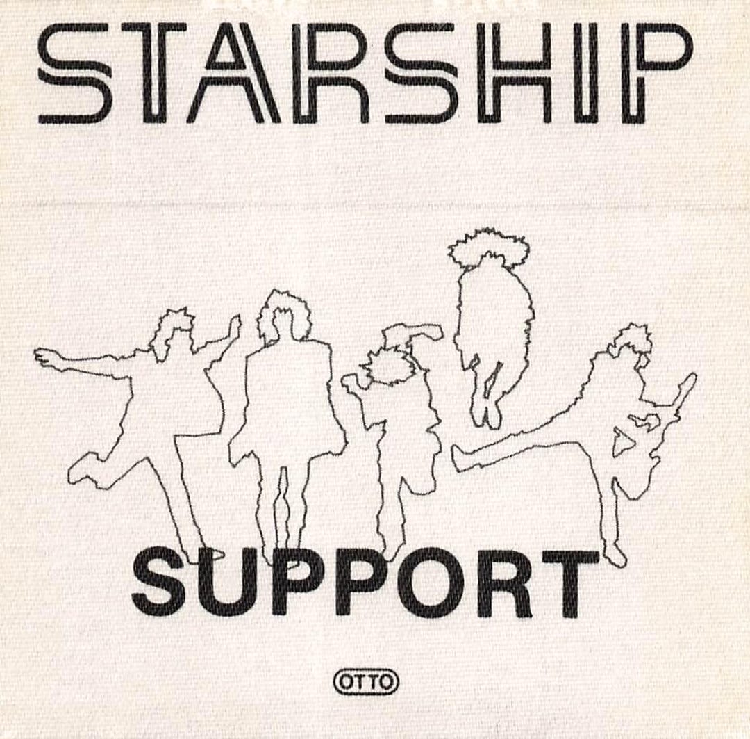 Starship Backstage Pass 1986 Black Cloth Support Pass Variant - Etsy