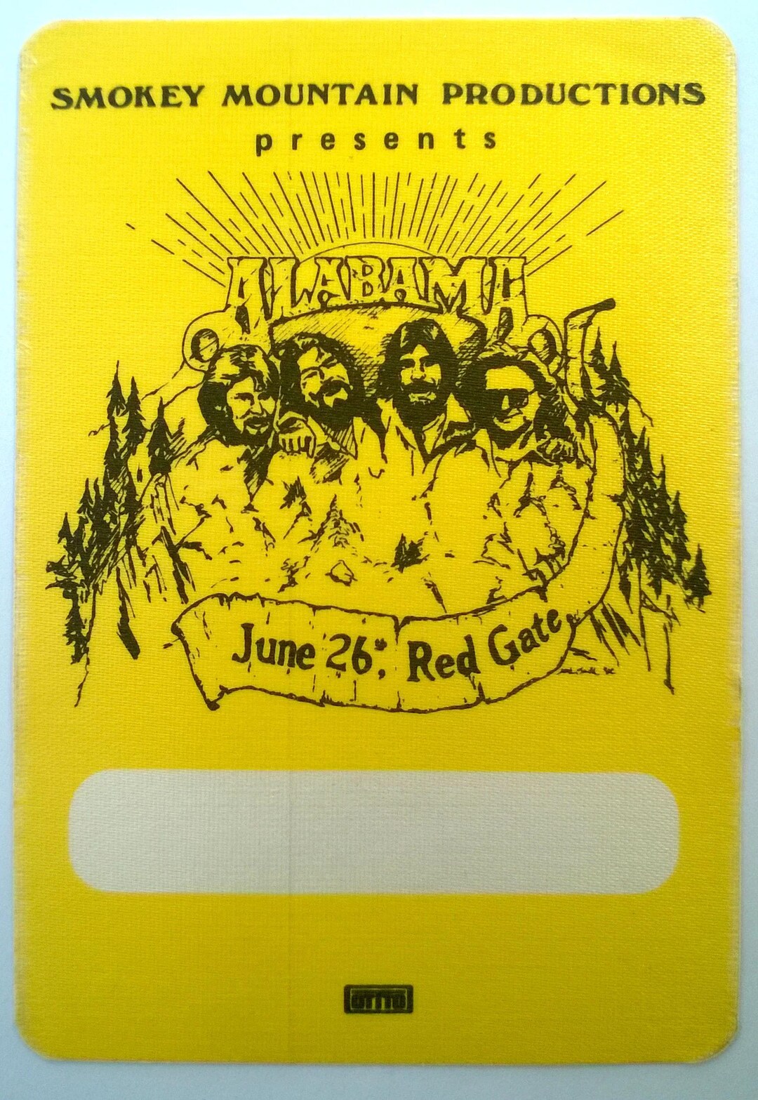 Alabama Backstage Pass Red Gate 1982 - Etsy