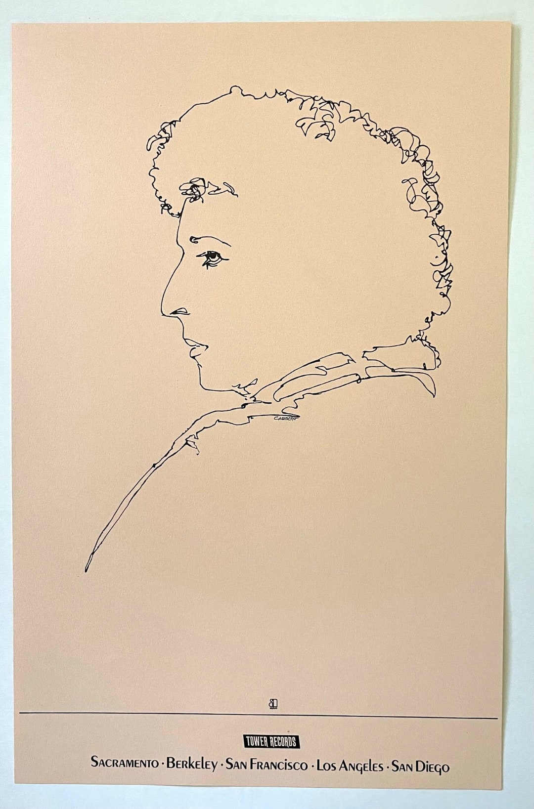 Bob Dylan Tower Records Promo Poster - Vintage Poster Print - Aesthetic ...
