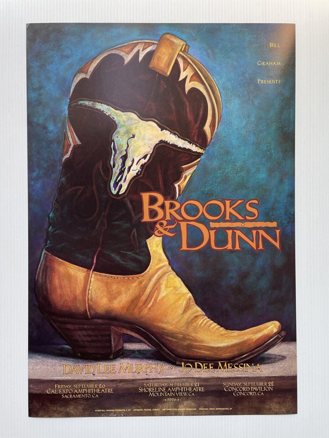 Brooks & Dunn Concert Poster 1996 BGP-157 - Etsy