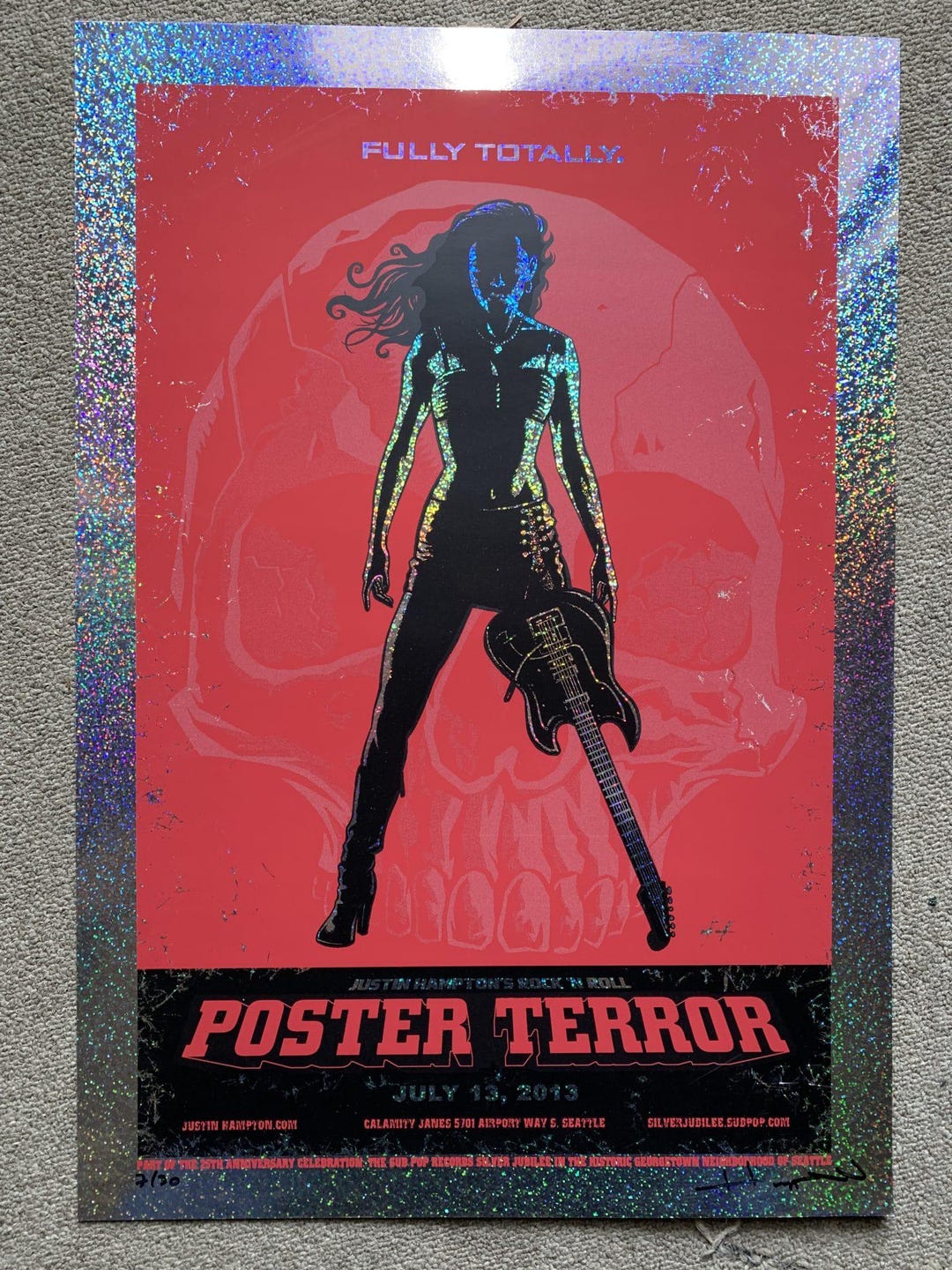 Poster Terror Poster Sub Pop Silver Jubilee 25th Anniversary Festival ...