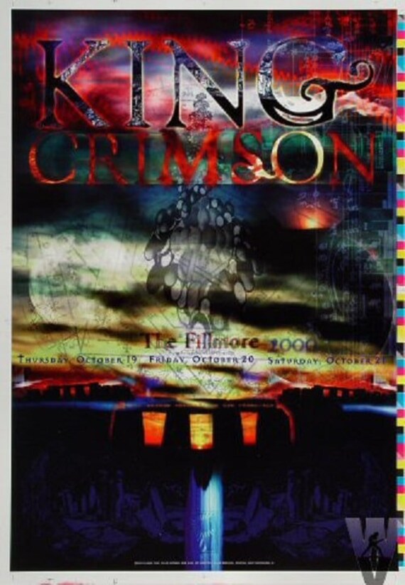 King Crimson Concert Poster 2000 F-425 Fillmore - Etsy