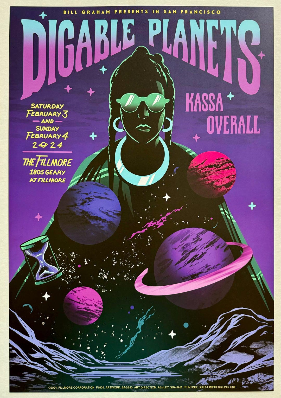 Digable Planets Concert Poster 2024 Fillmore F-1804 - Etsy