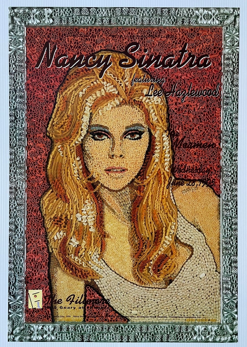Nancy Sinatra Concert Poster 1995 F-194 Fillmore - Etsy