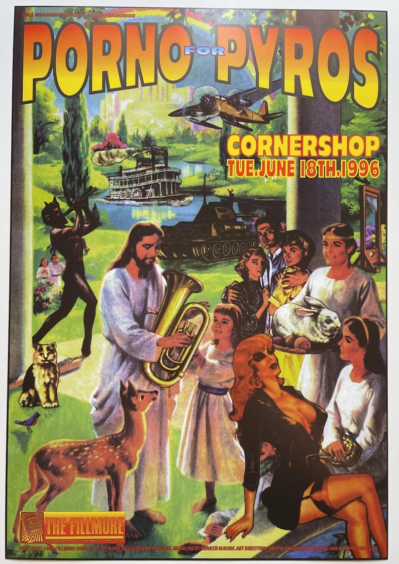 Póster del concierto de Porno for Pyros de 1996, F-228 Fillmore - Etsy ...
