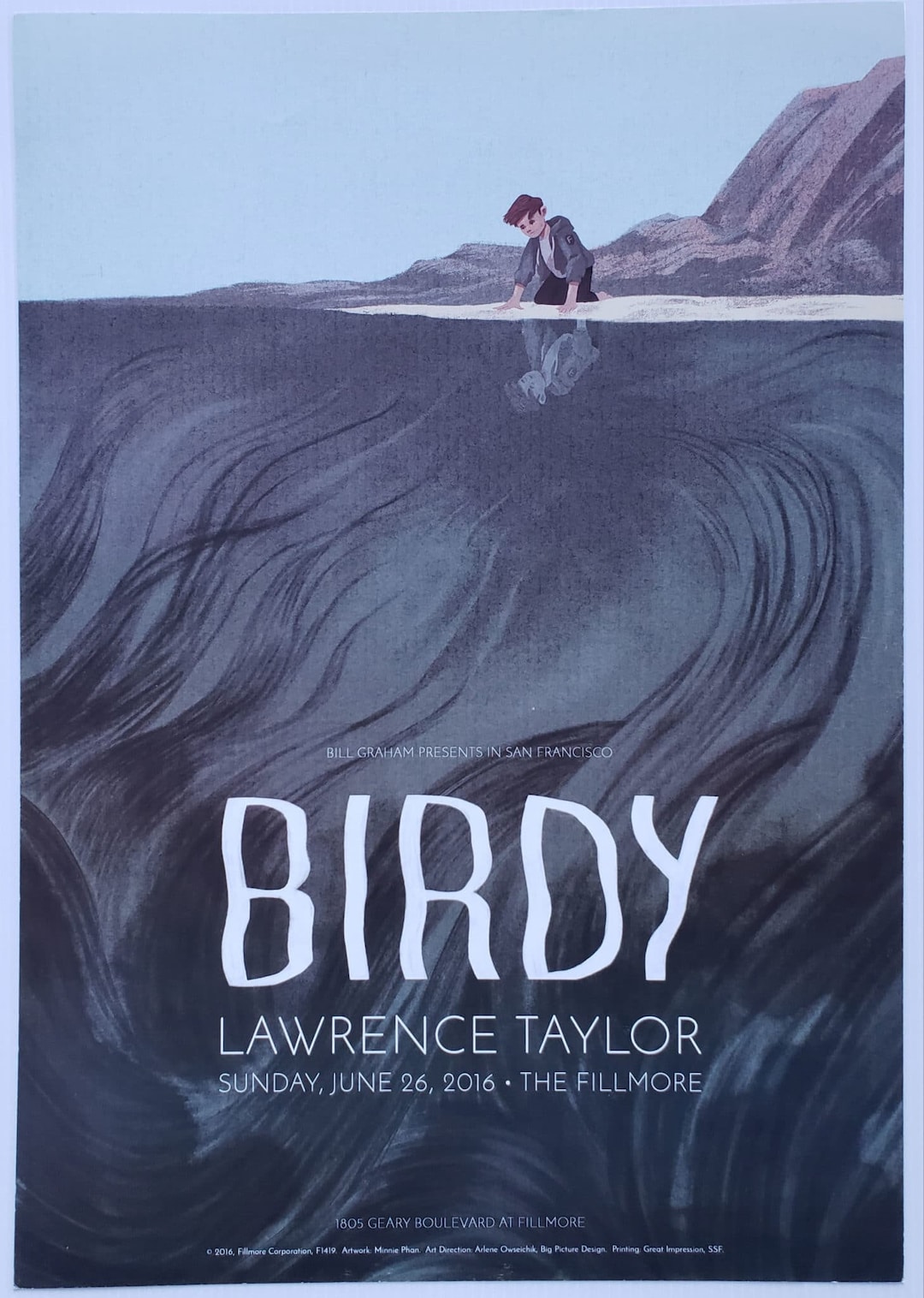 Birdy Concert Poster 2016 F-1419 Fillmore - Etsy