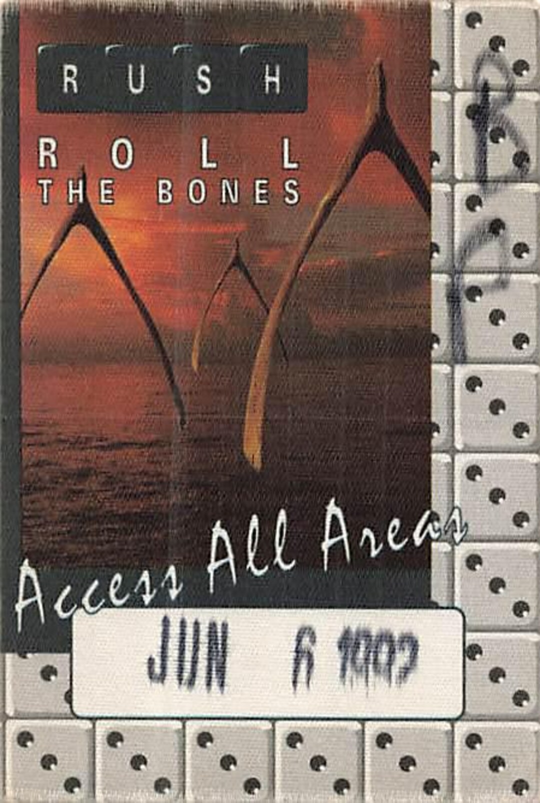 Rush Backstage Pass Brown Cloth Access All Area Pass Variant - Etsy