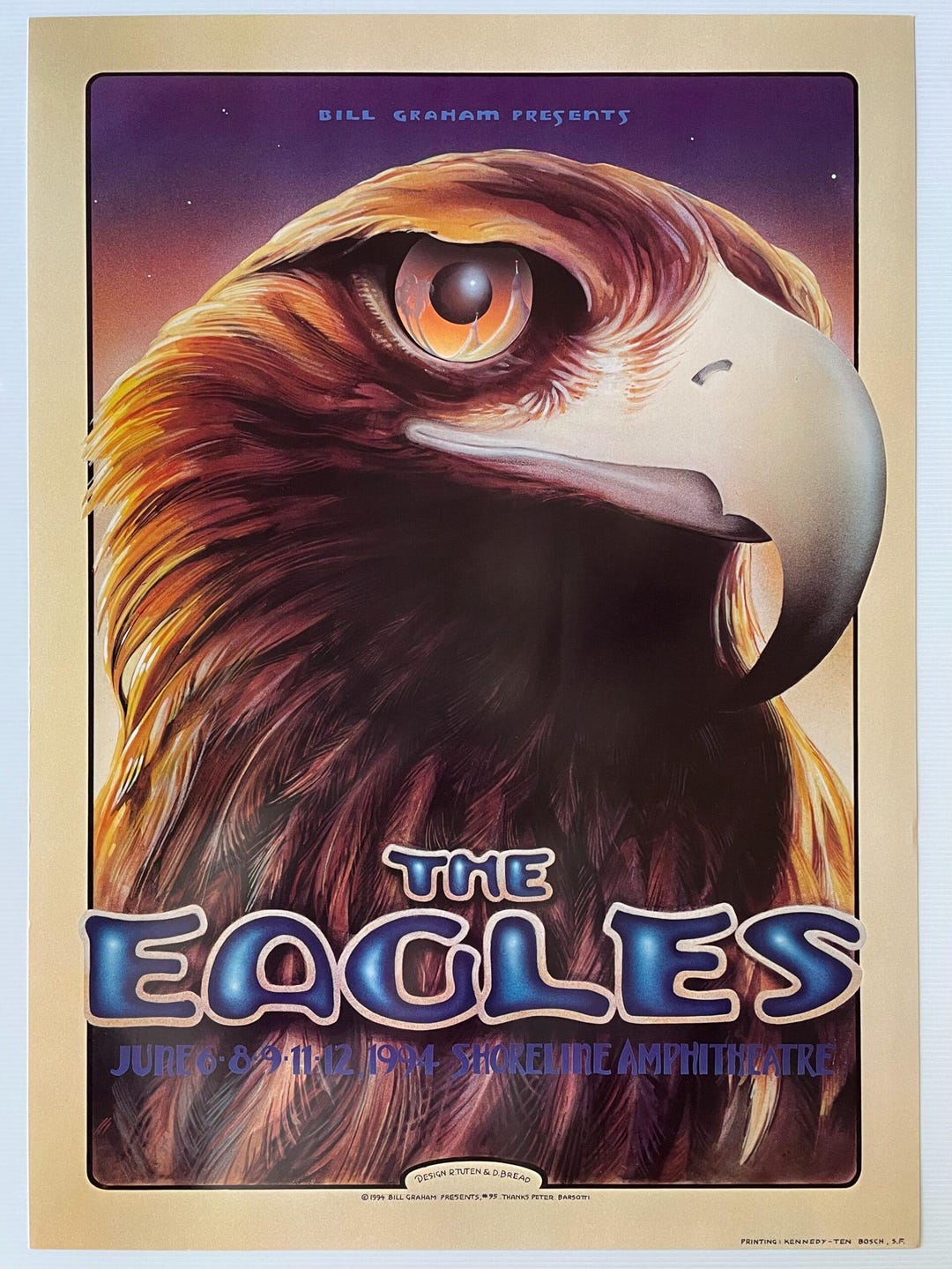 The Eagles Concert Poster 1994 BGP-95 - Etsy