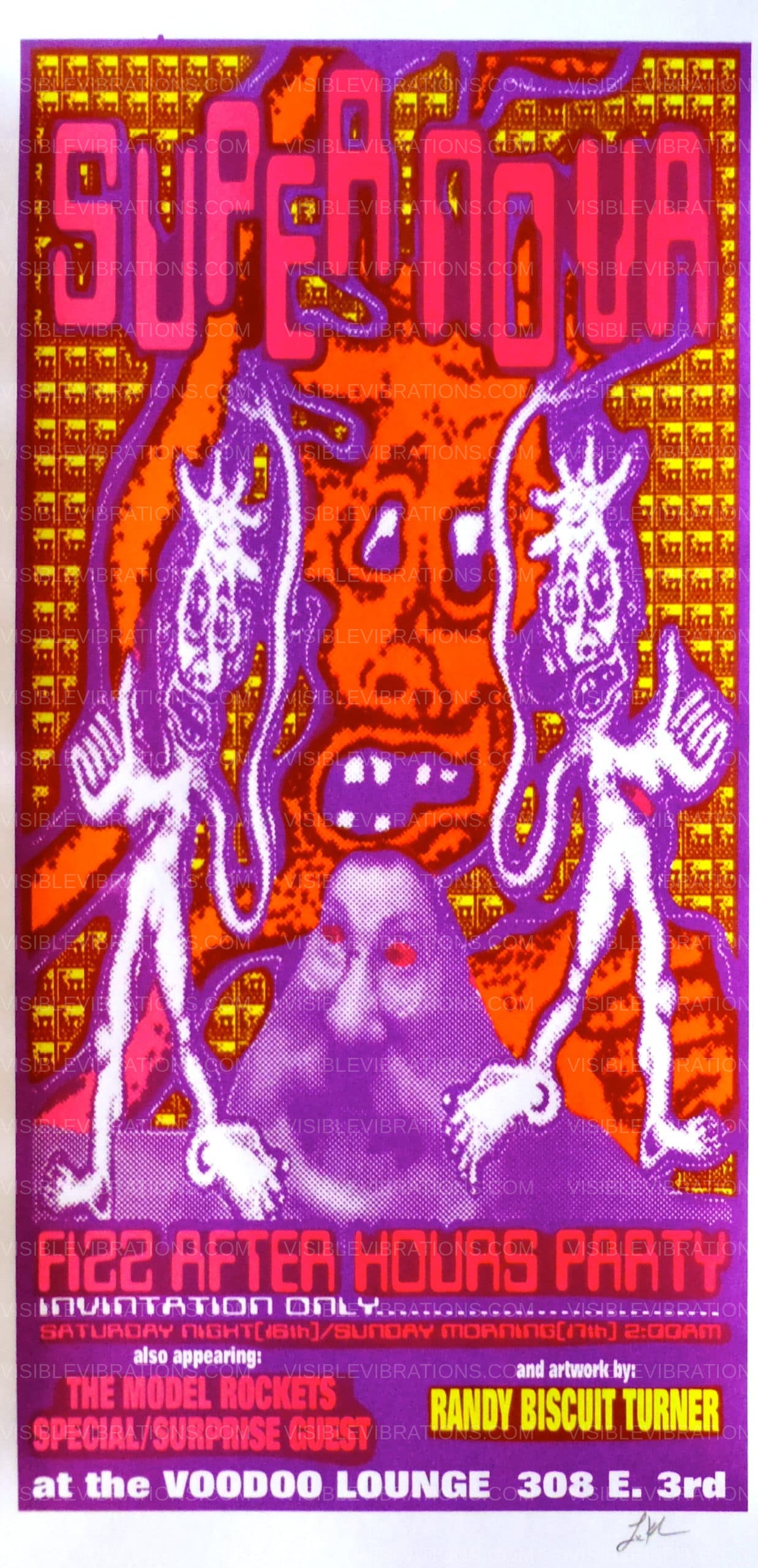 Supernova Poster W/ the Model Rockets 1996 Concert Purple - Etsy