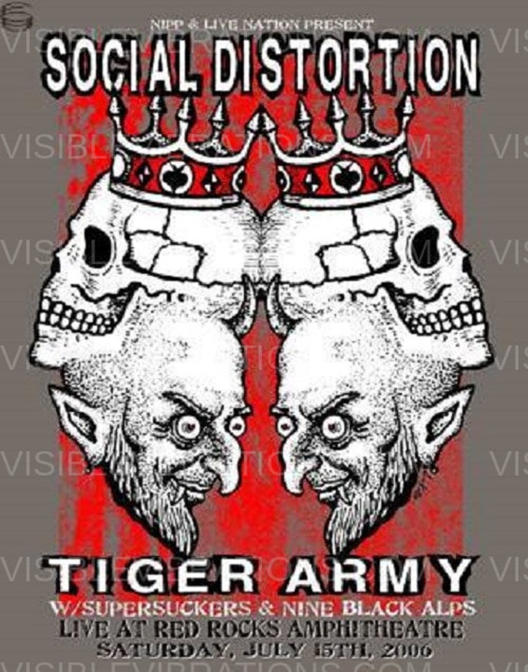 Social Distortion Concert Poster 2006 Vintage Poster Print Aesthetic ...