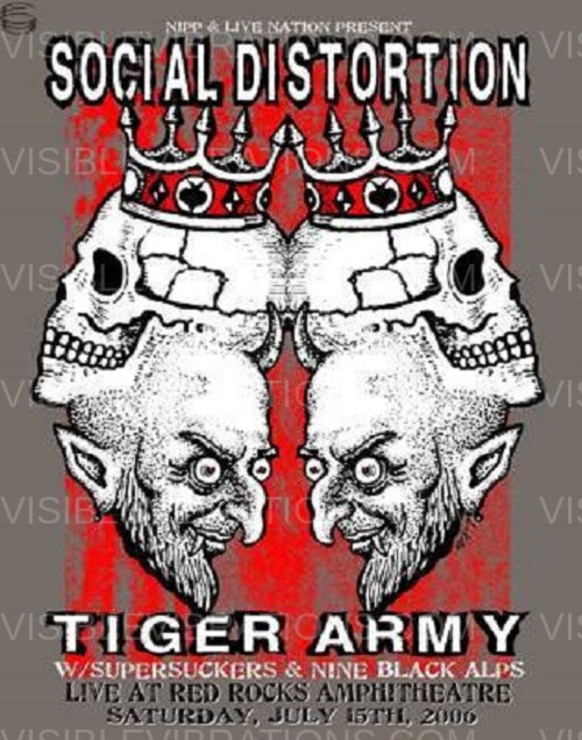 Social Distortion Concert Poster 2006 Vintage Poster Print Aesthetic ...