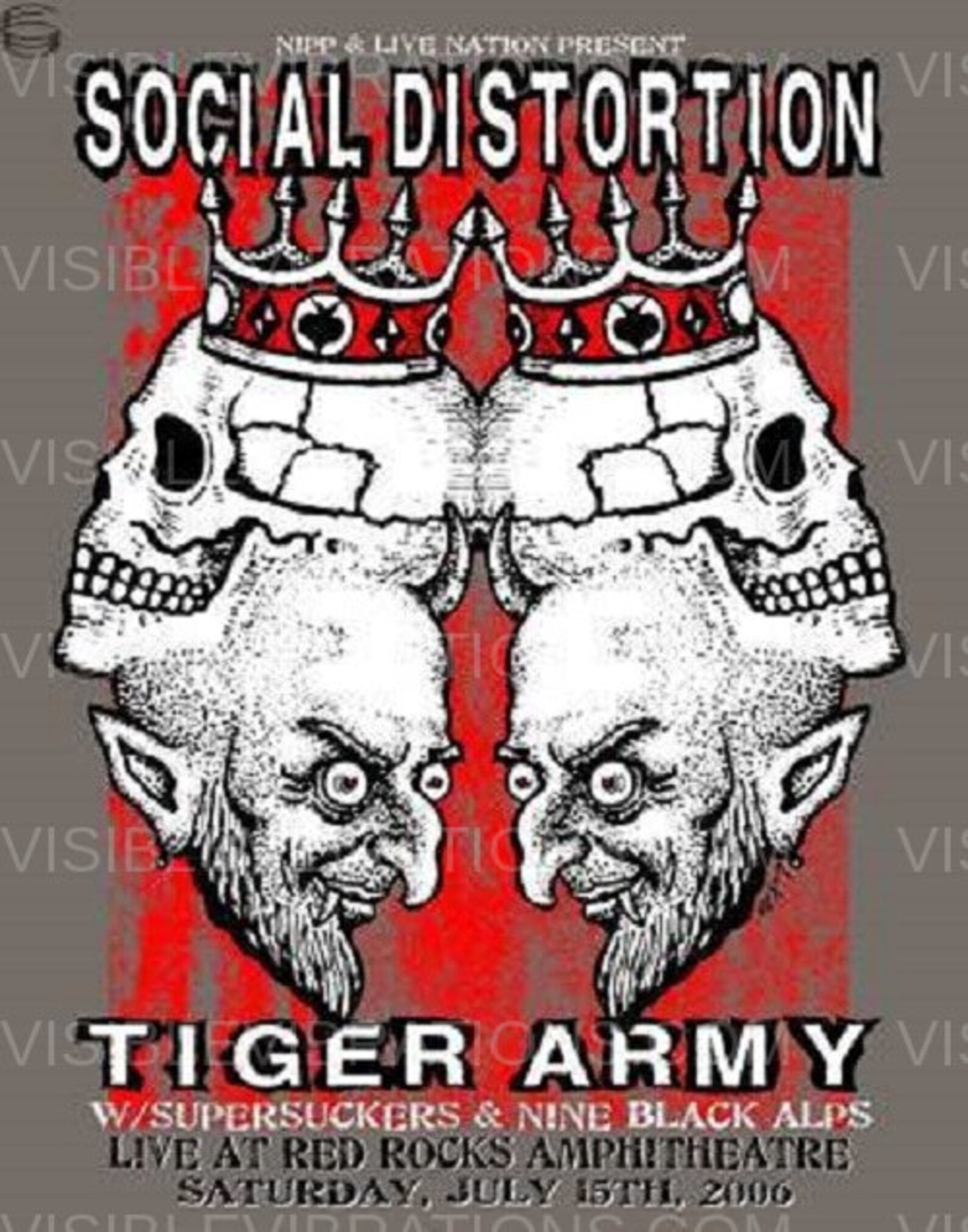 Social Distortion Concert Poster 2006 Vintage Poster Print Aesthetic ...