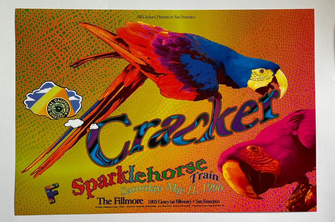 Cracker Concert Poster 1996 F-223 Fillmore - Etsy