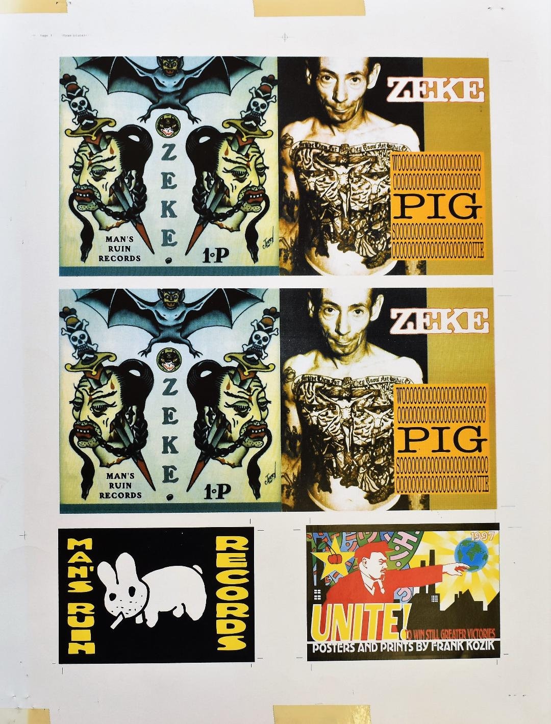 Zeke Pig Album Poster Mock-up Frank Zozik Designed 1997 - Etsy