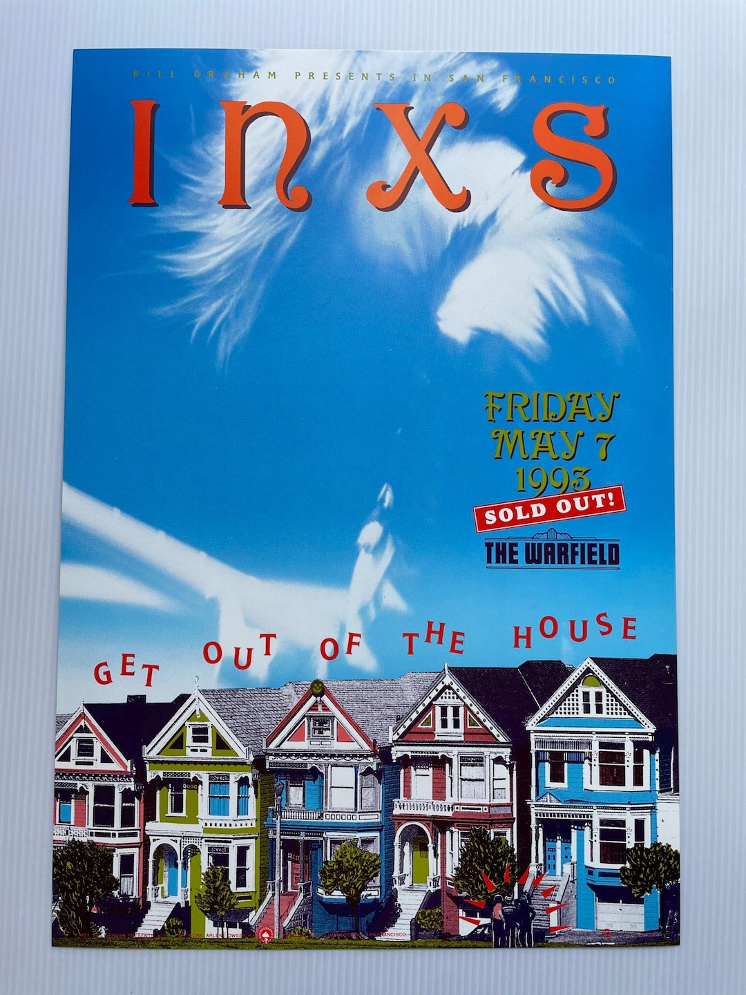 INXS Concert Poster 1993 BGP-75 Warfield - Etsy