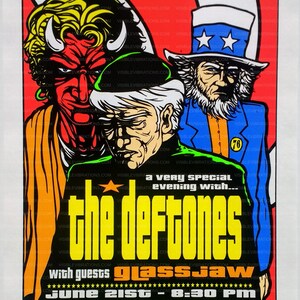 Deftones Concert Poster 2000 Jermaine Rogers - Etsy
