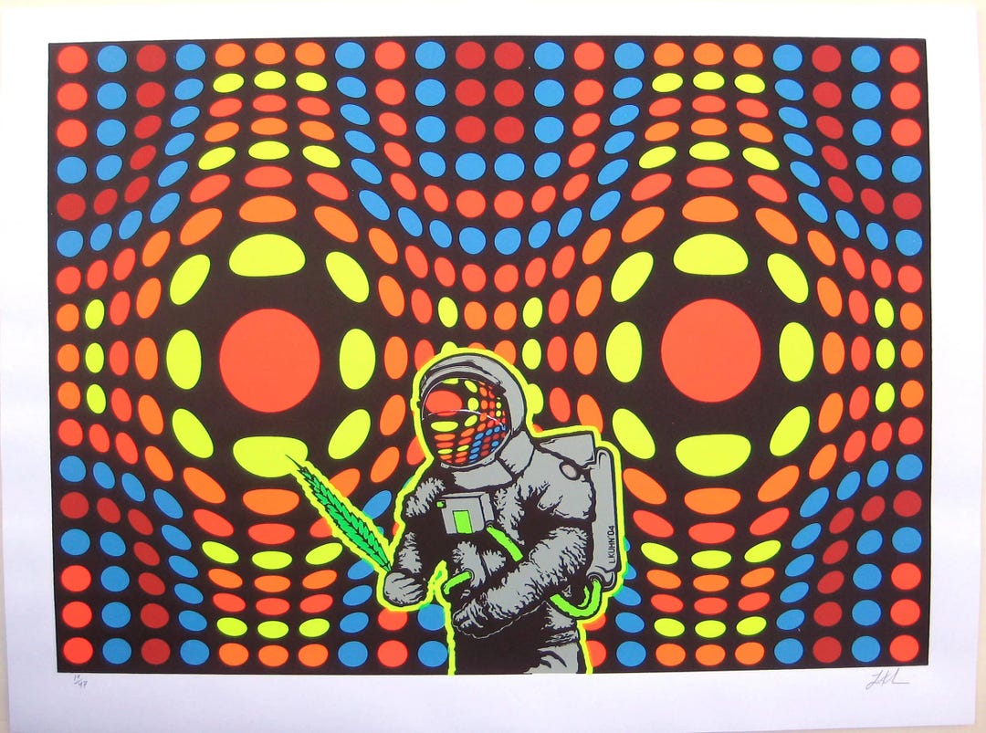 Spaced Art Print Lindsey Kuhn Screenprint - Etsy