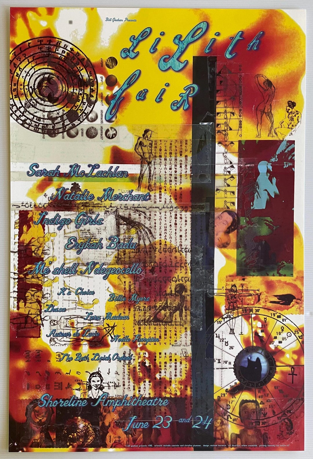 Lilith Fair Concert Poster at Shoreline 1998 BGP-195 - Etsy