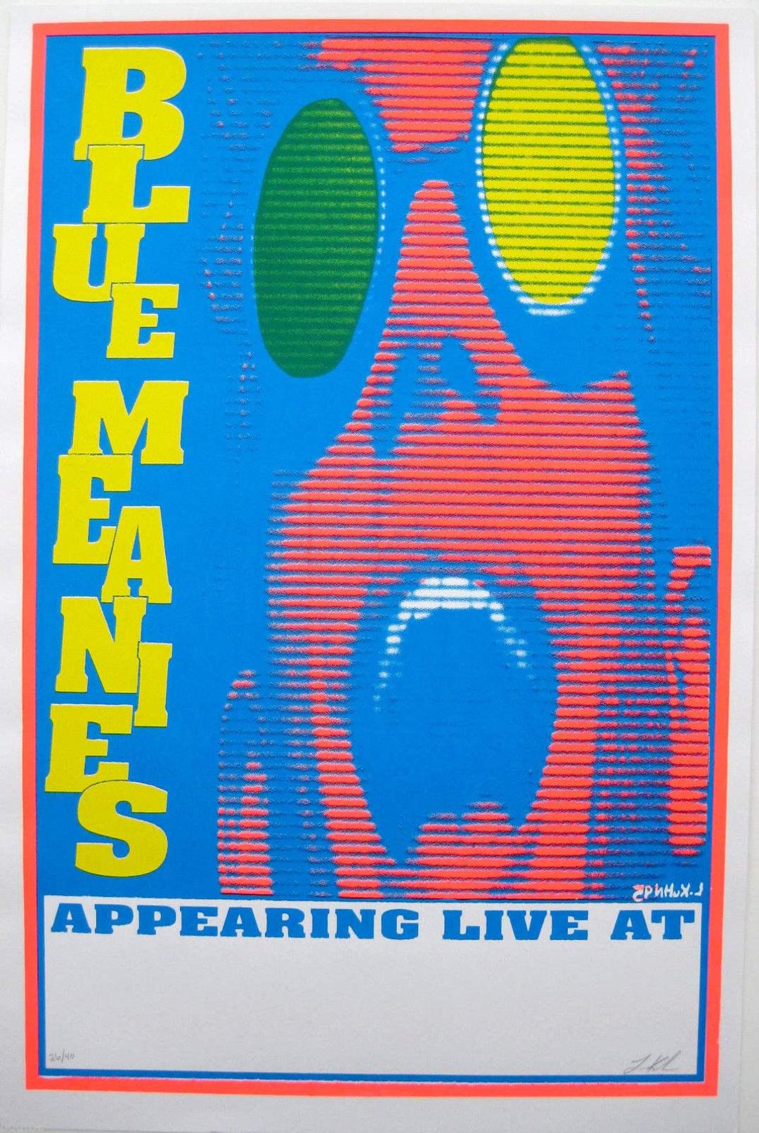 Blue Meanies Concert Poster 1995 - Etsy
