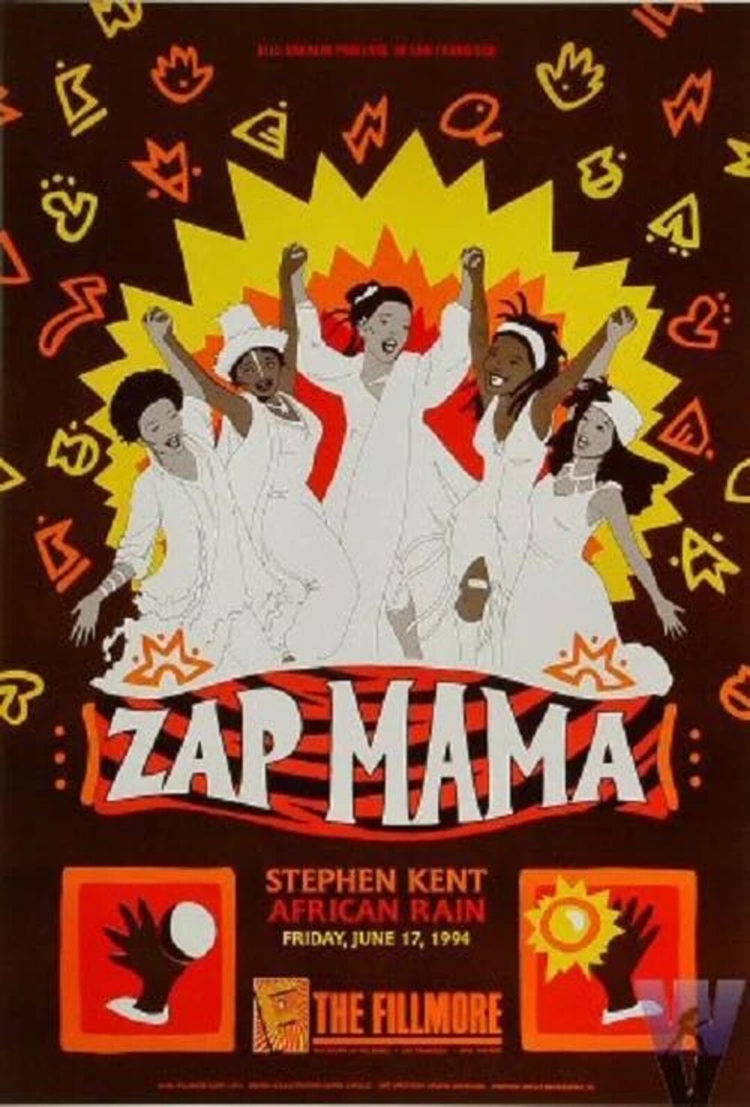 Zap Mama Concert Poster 1994 F-151 Fillmore - Etsy