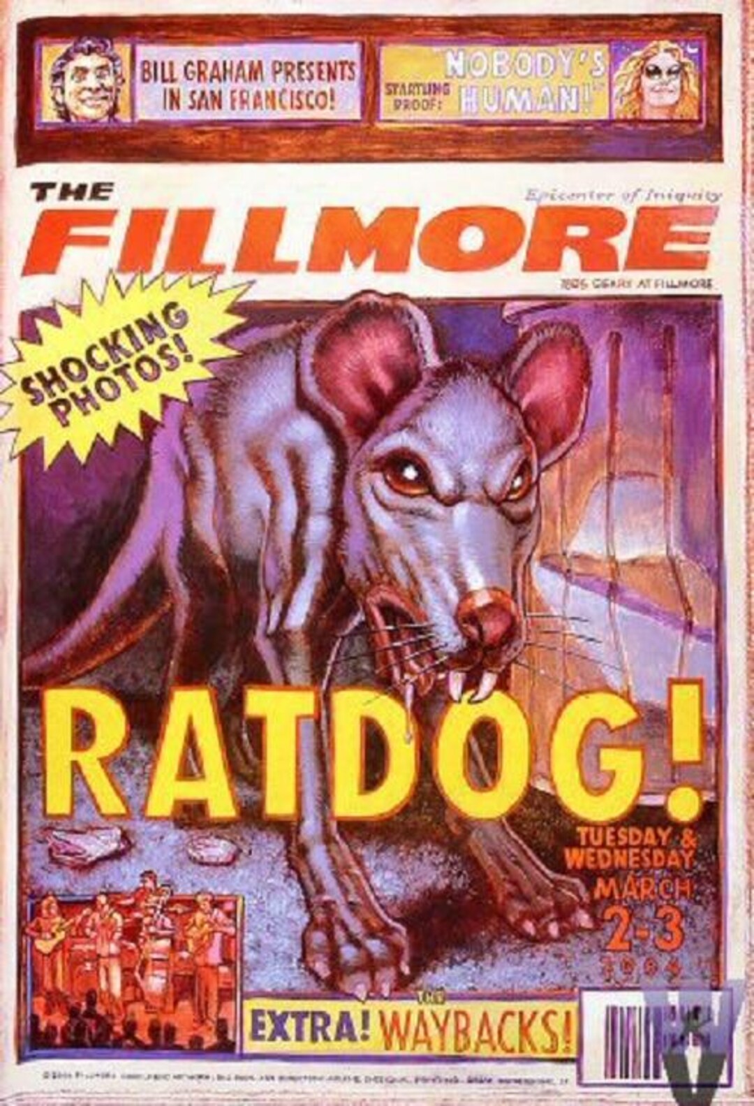 Ratdog Concert Poster F 610 Fillmore - Etsy