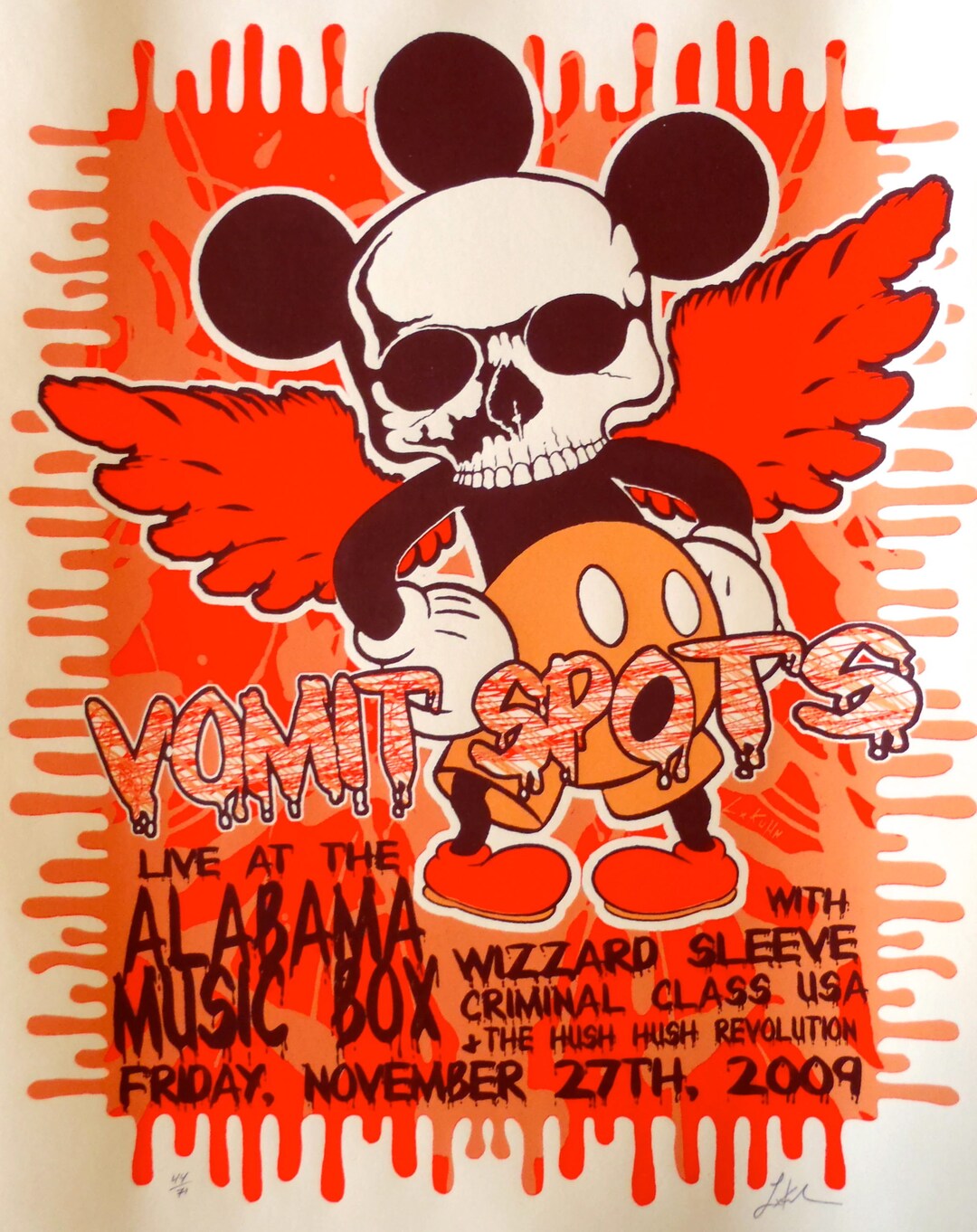 Vomit Spots Concert Poster Lindsey Kuhn - Etsy