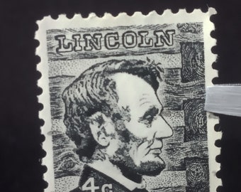 Lincoln 4 Cent Stamp - Etsy