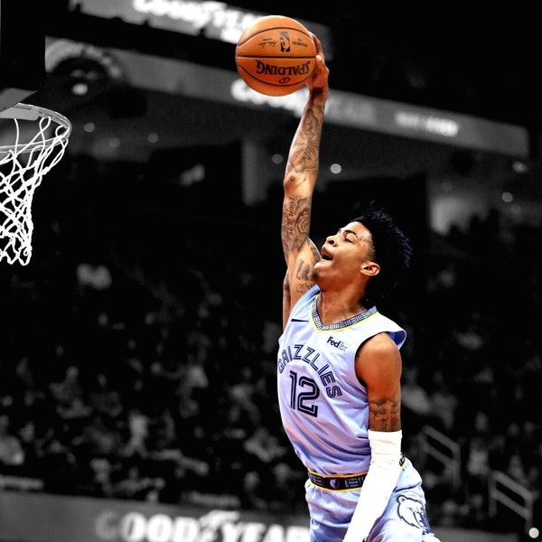 Ja Morant Dunk Art - Etsy